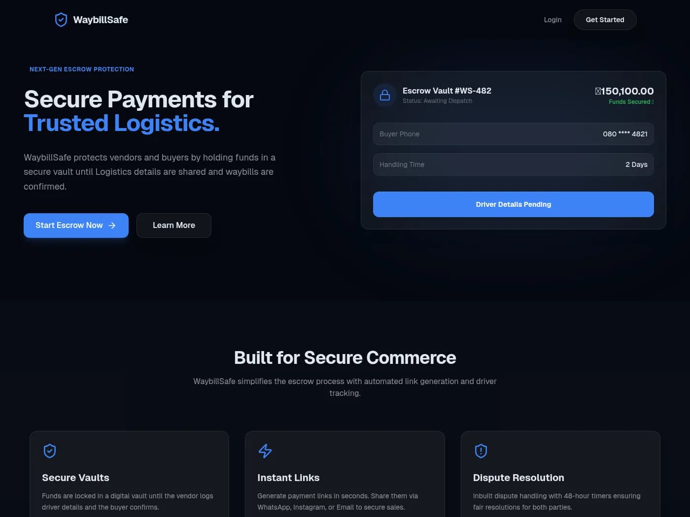 WaybillSafe Escrow Platform