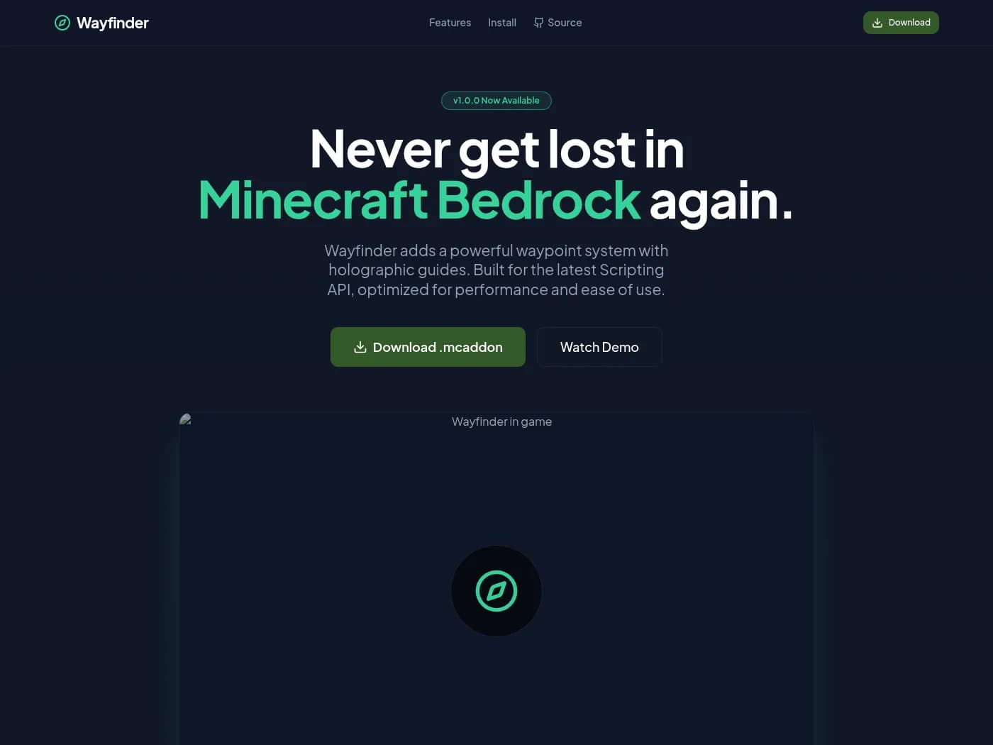 Wayfinder Minecraft Addon