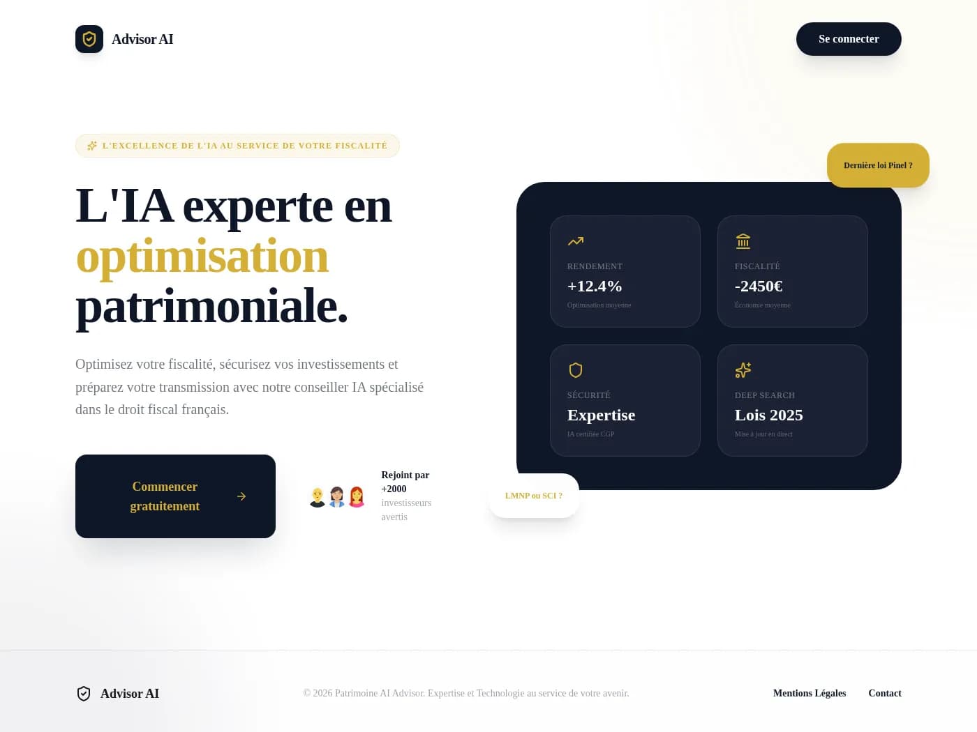 Patrimoine AI Advisor