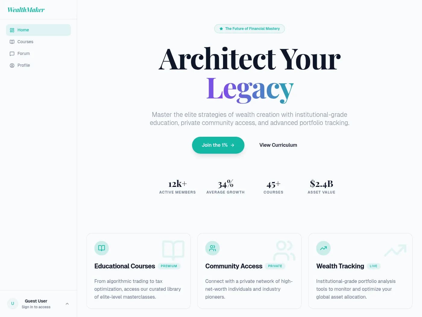 WealthMaker Website