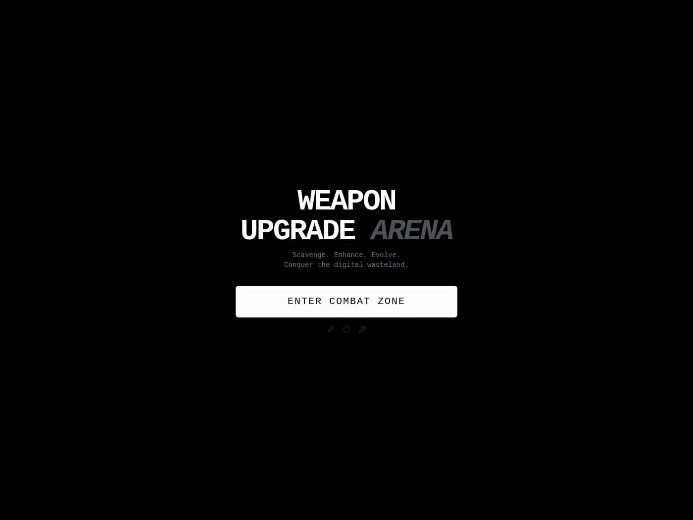 Weapon Upgrade Arena