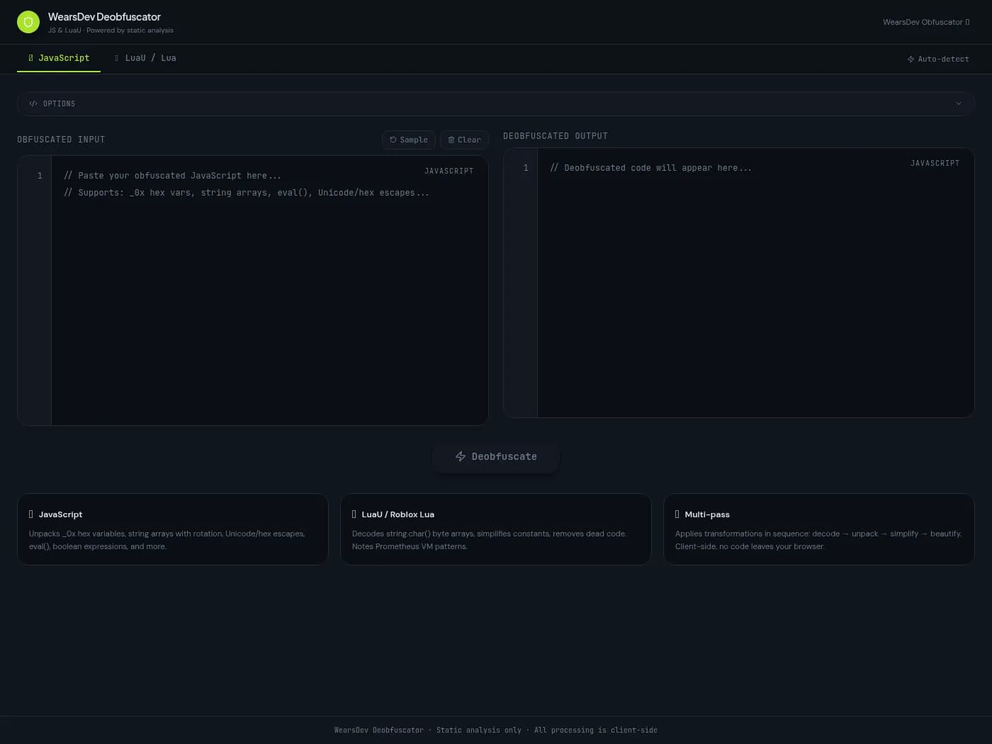 WearsDev Deobfuscator