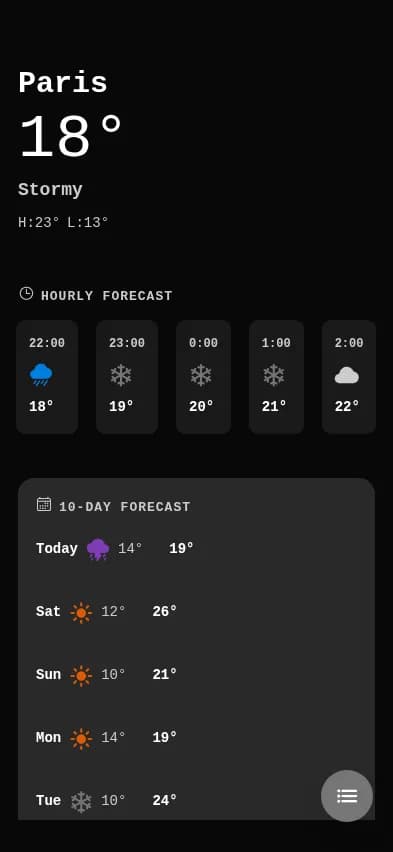 WeatherSense App