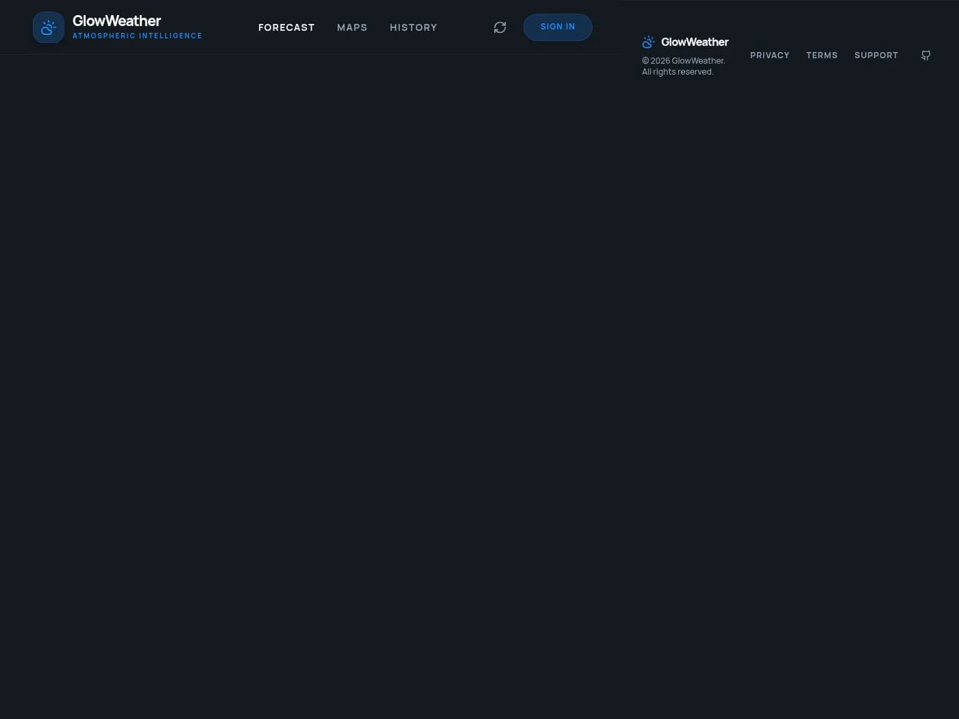 GlowWeather Web App