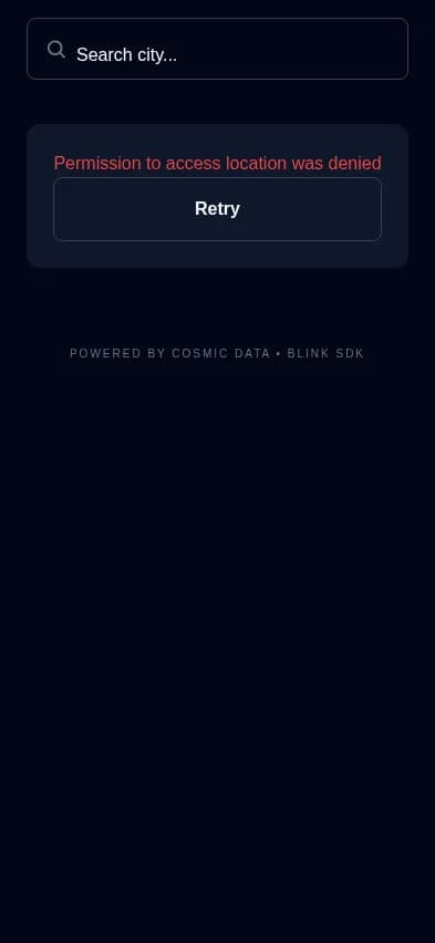 Lunar Weather Android App