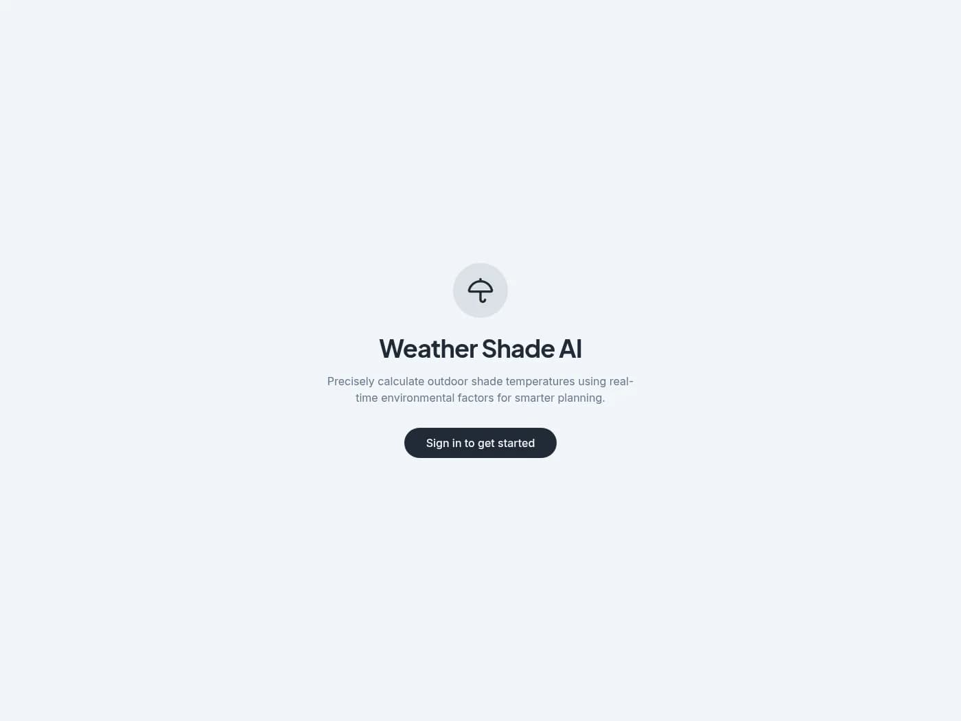 Weather Shade AI