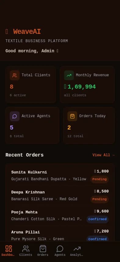 WeaveAI Textiles Platform