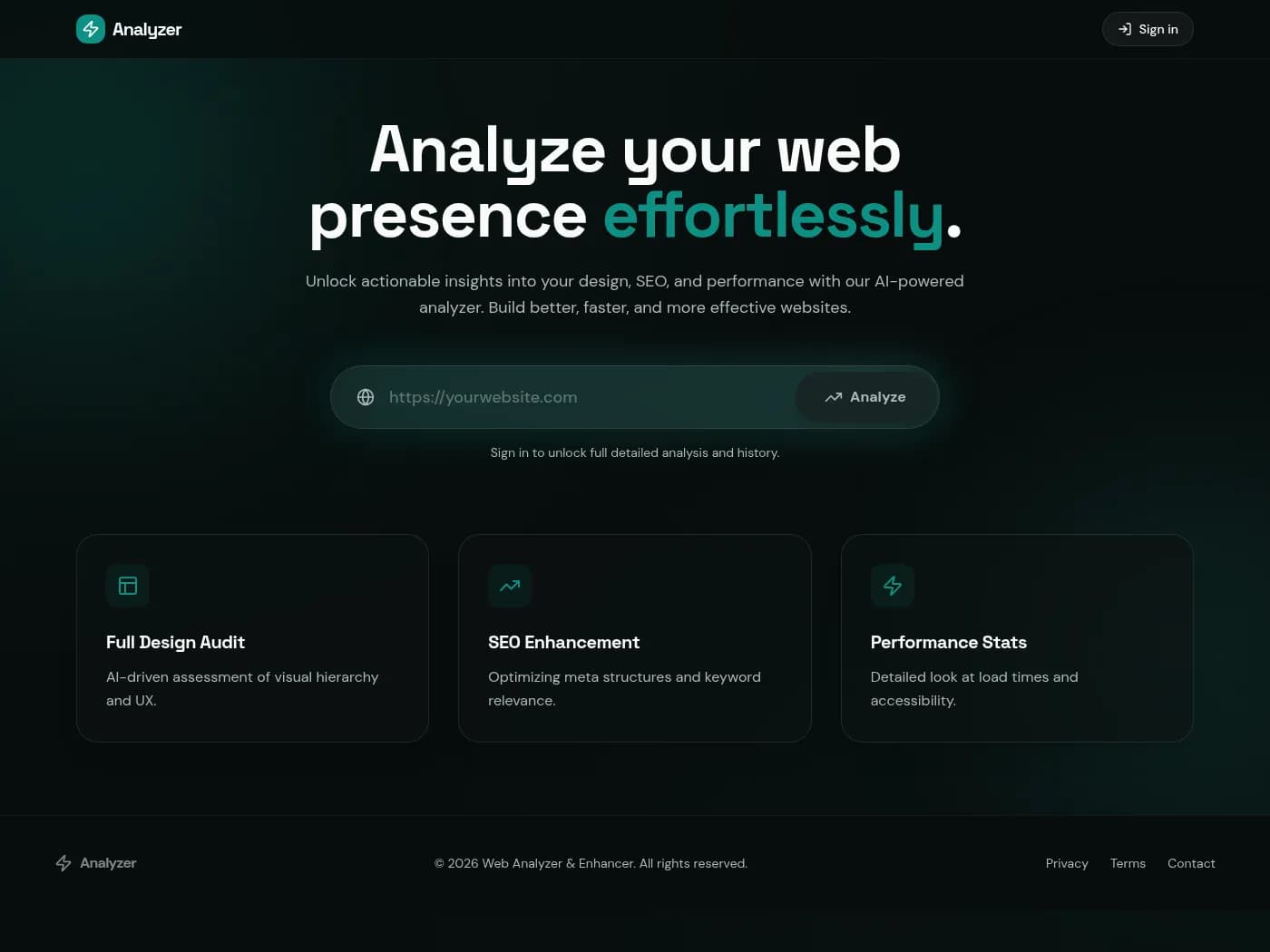 Web Analyzer & Enhancer