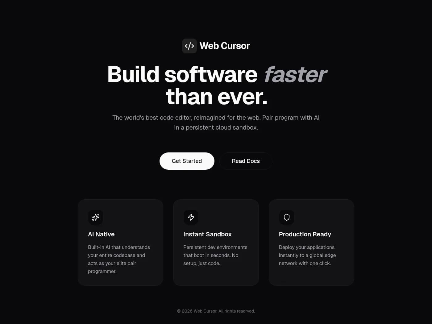 Web Cursor Experience