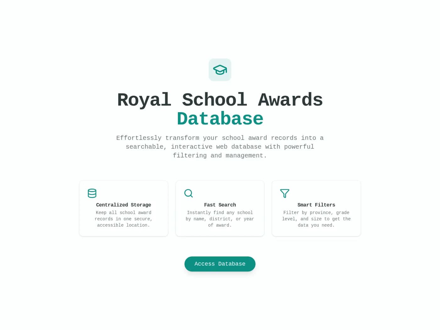 Web Database Builder