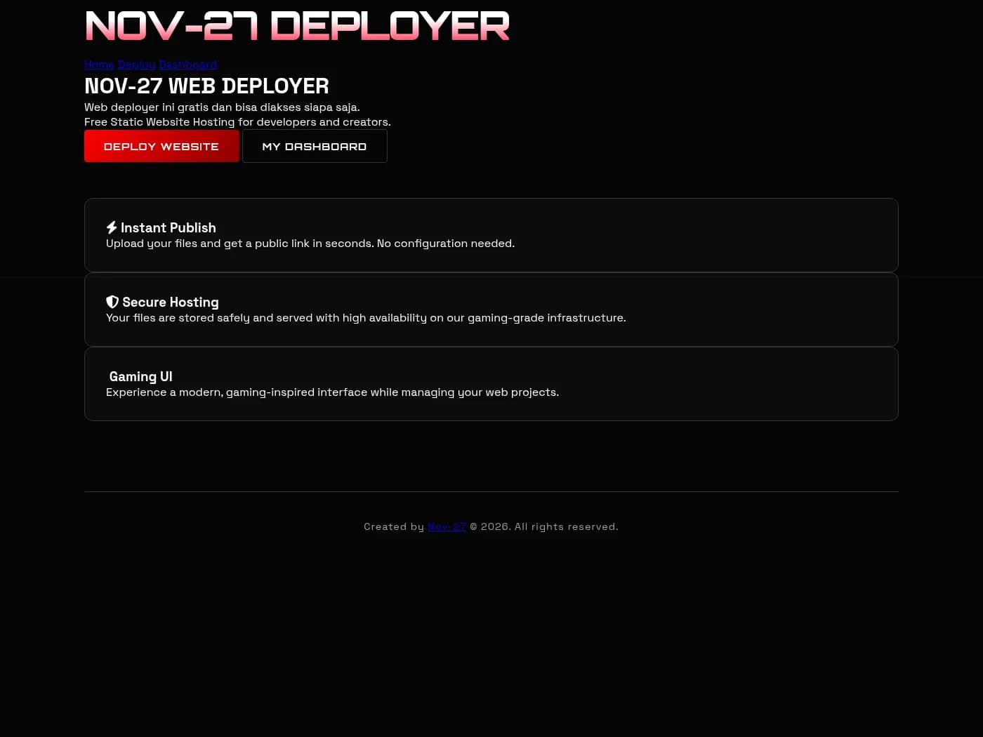 Nov-27 Web Deployer