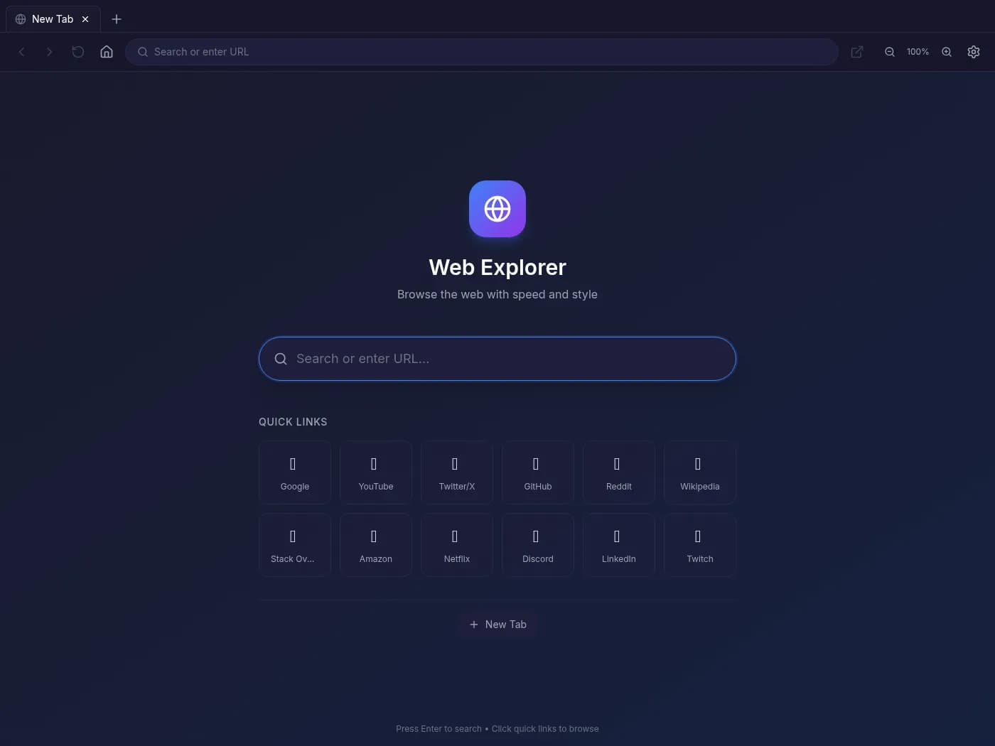 Web Explorer App