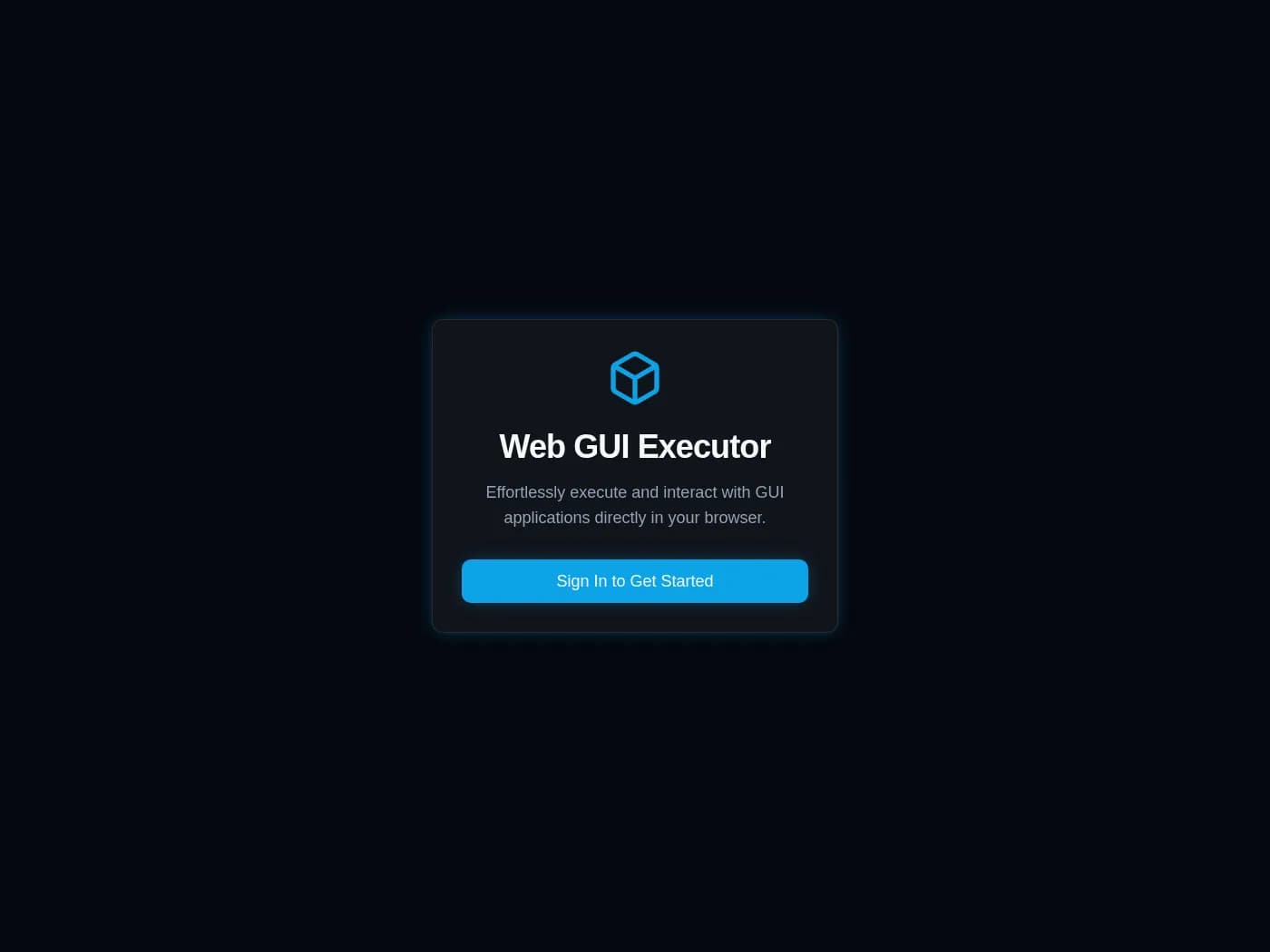 Web GUI Executor