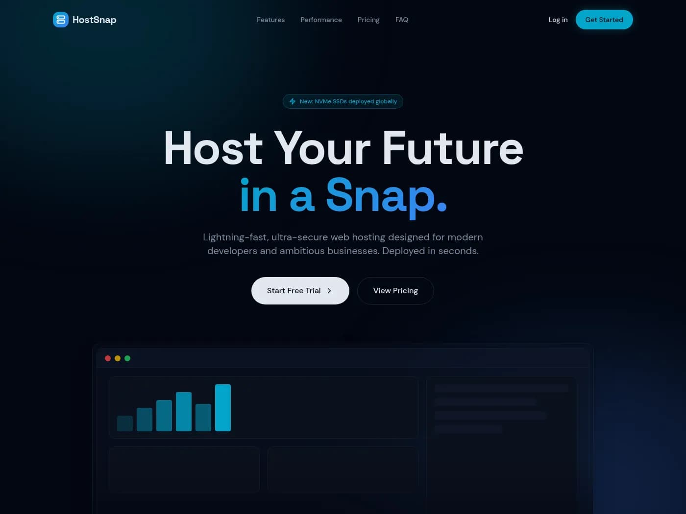 HostSnap Landing
