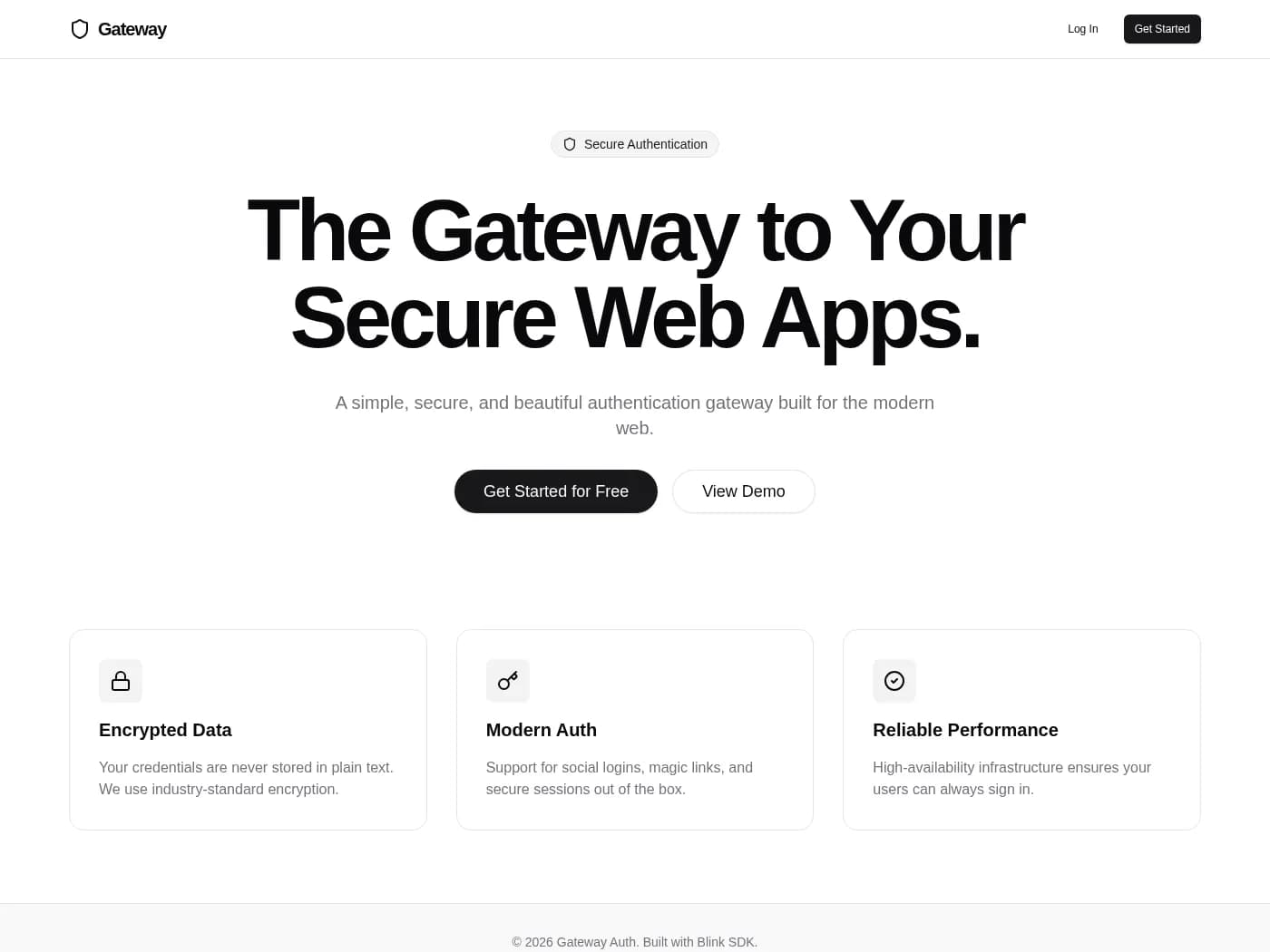 Web Login Gateway