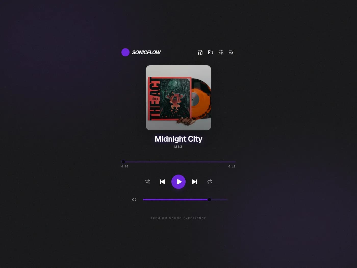 Simple Web Music Player