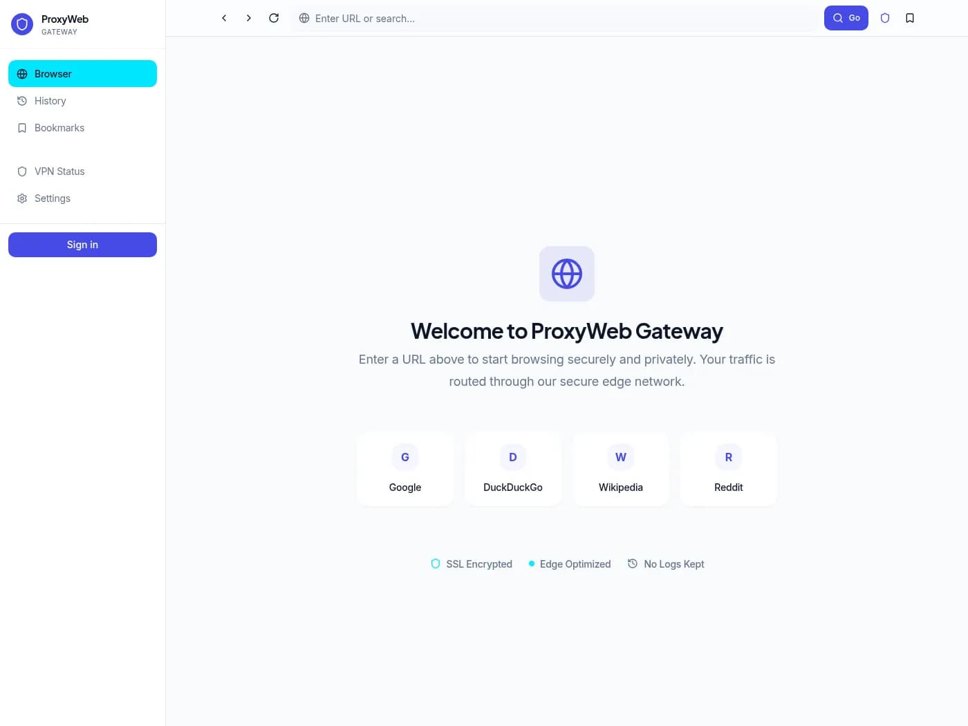 ProxyWeb Gateway