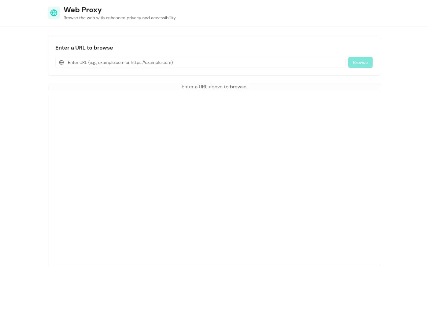 Simple Web Proxy