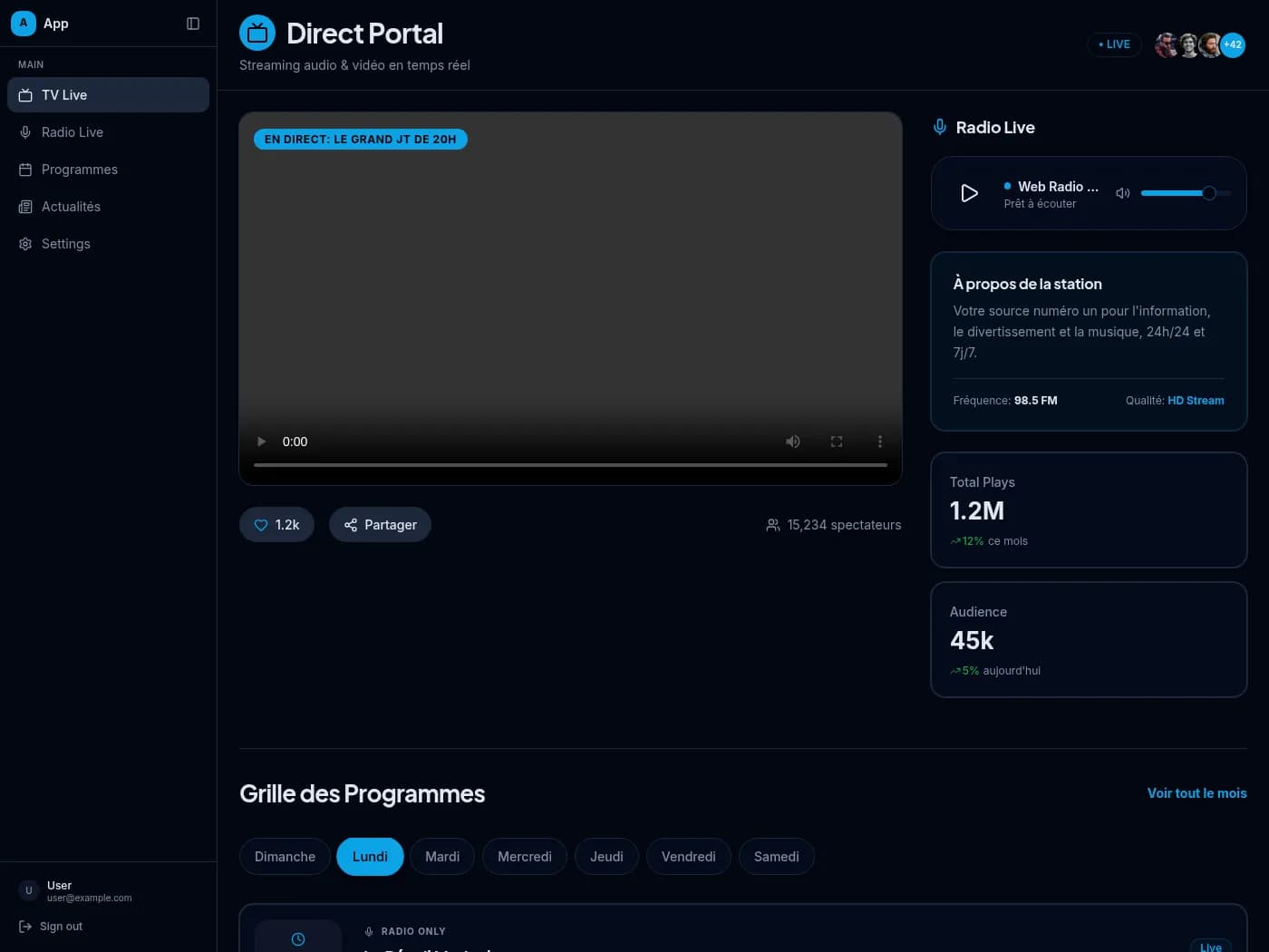 Web Radio Tele Portal