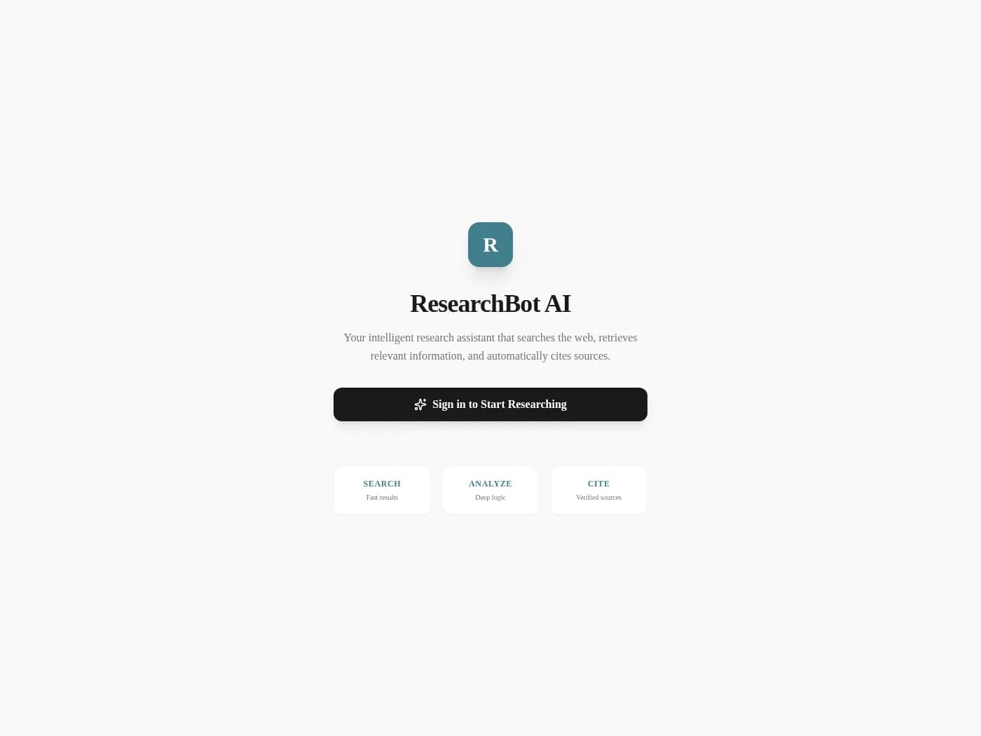 ResearchBot AI