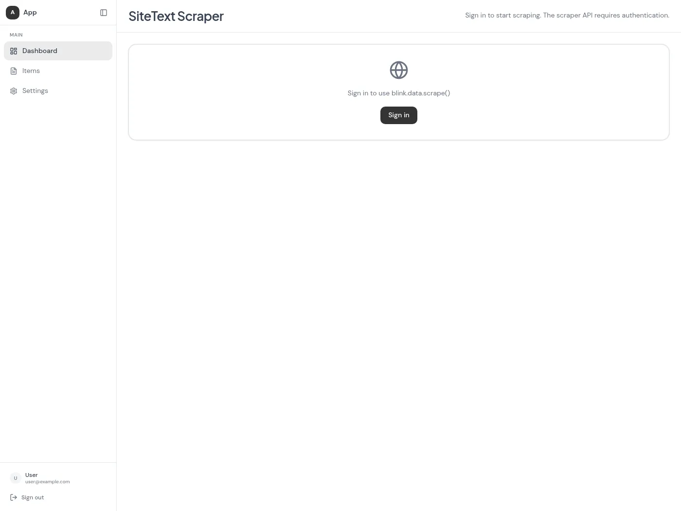SiteText Scraper