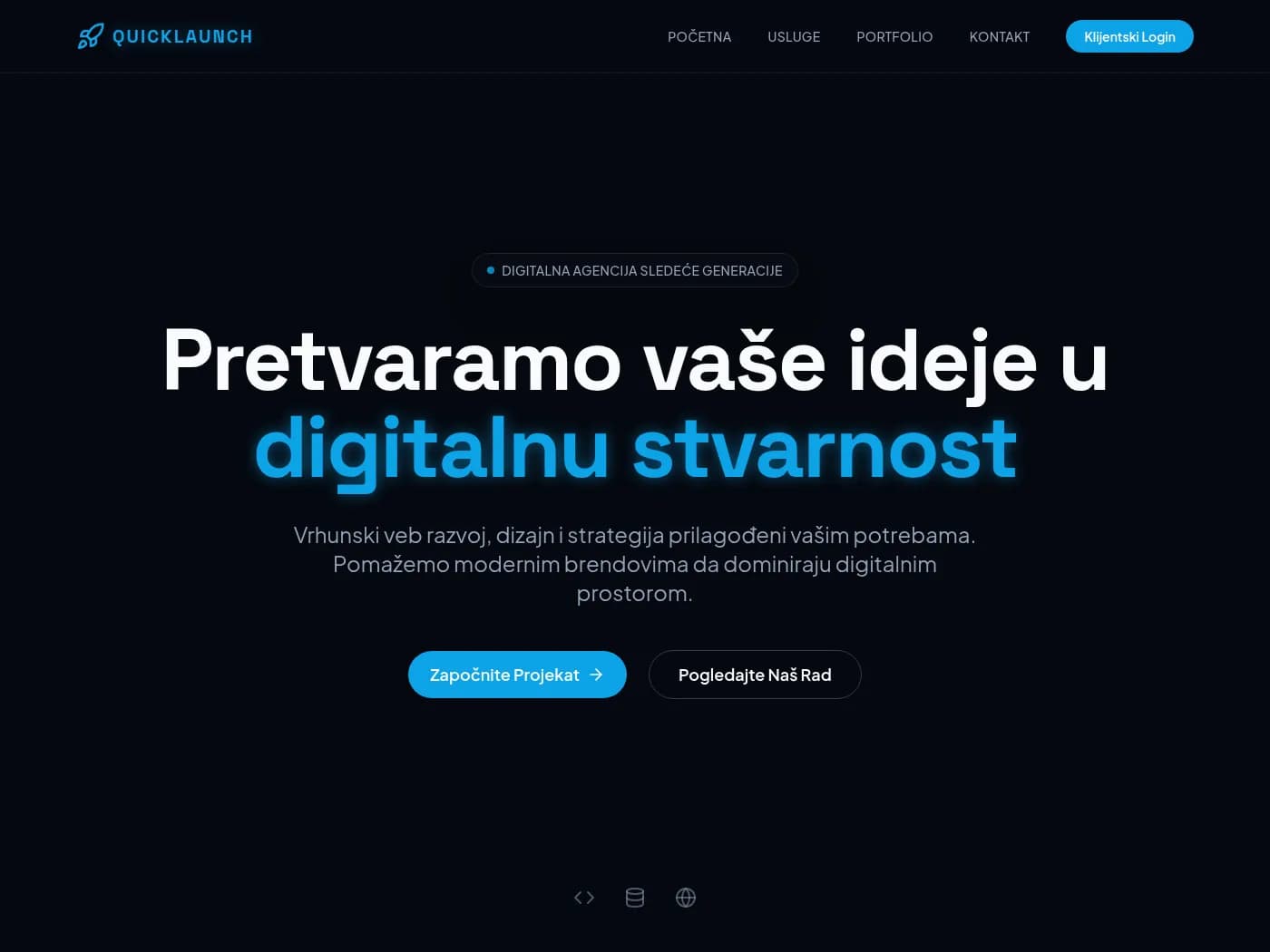 QuickLaunch Web Starter