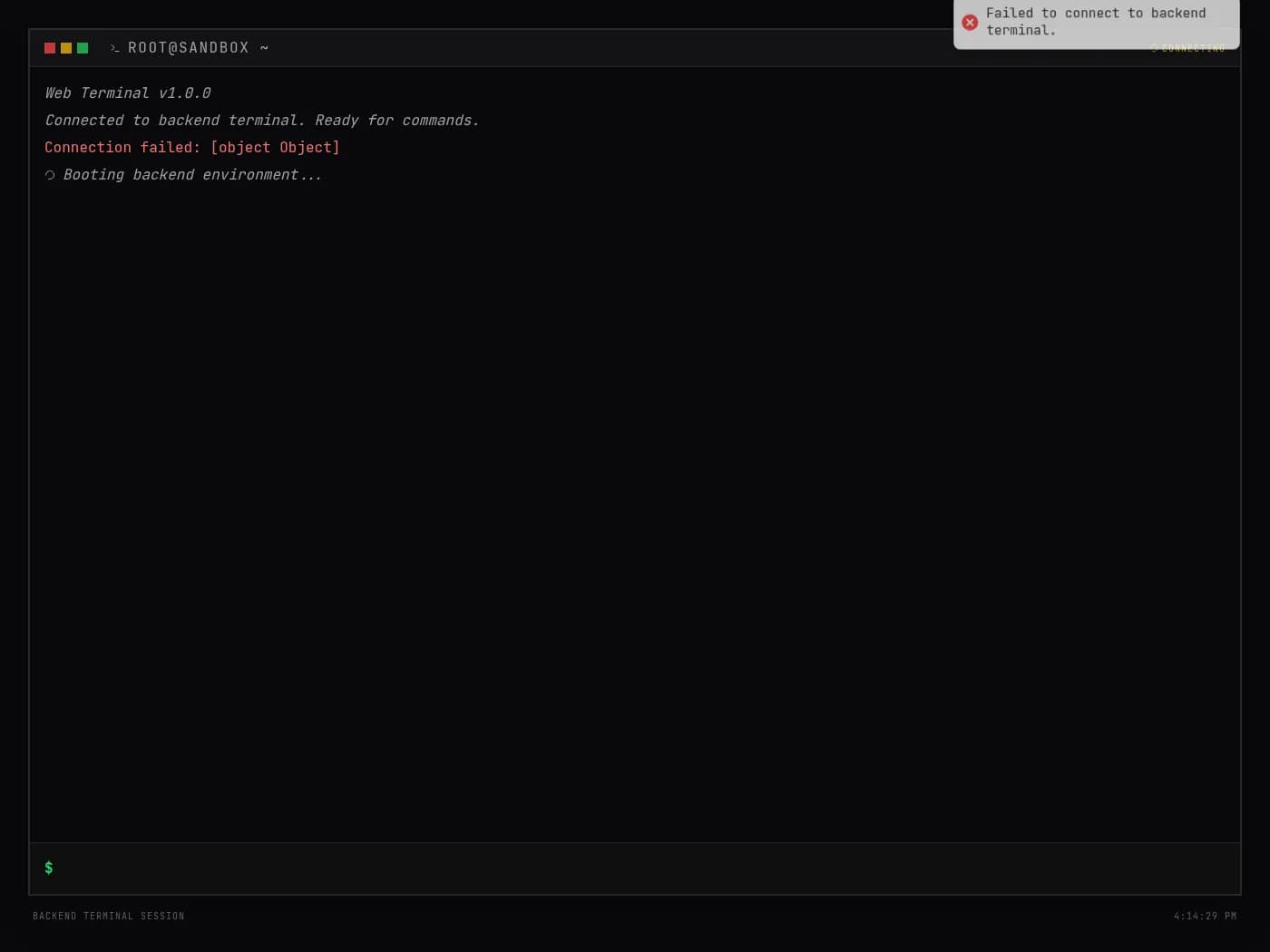 Simple Web Terminal