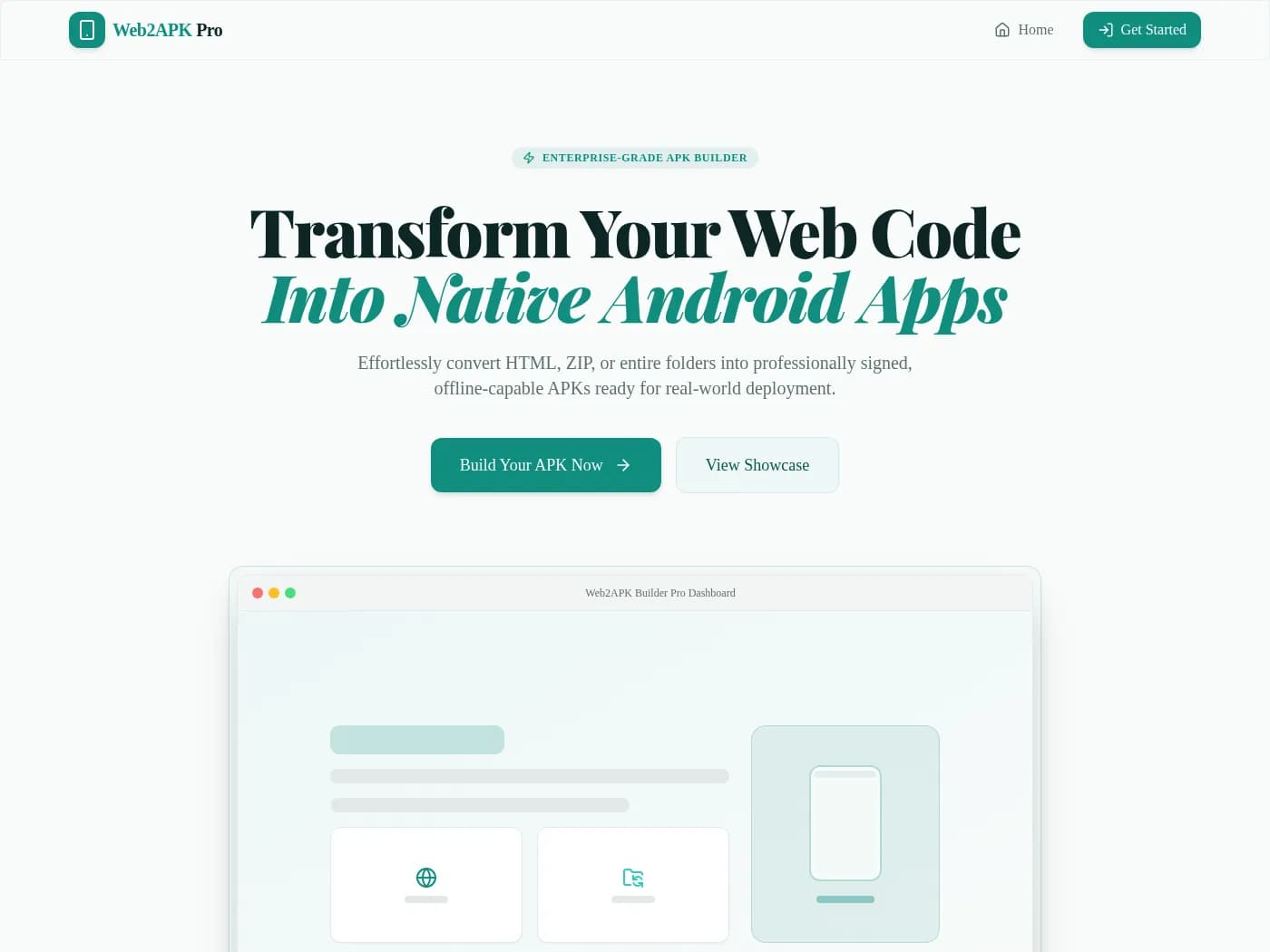 Web2APK Builder Pro