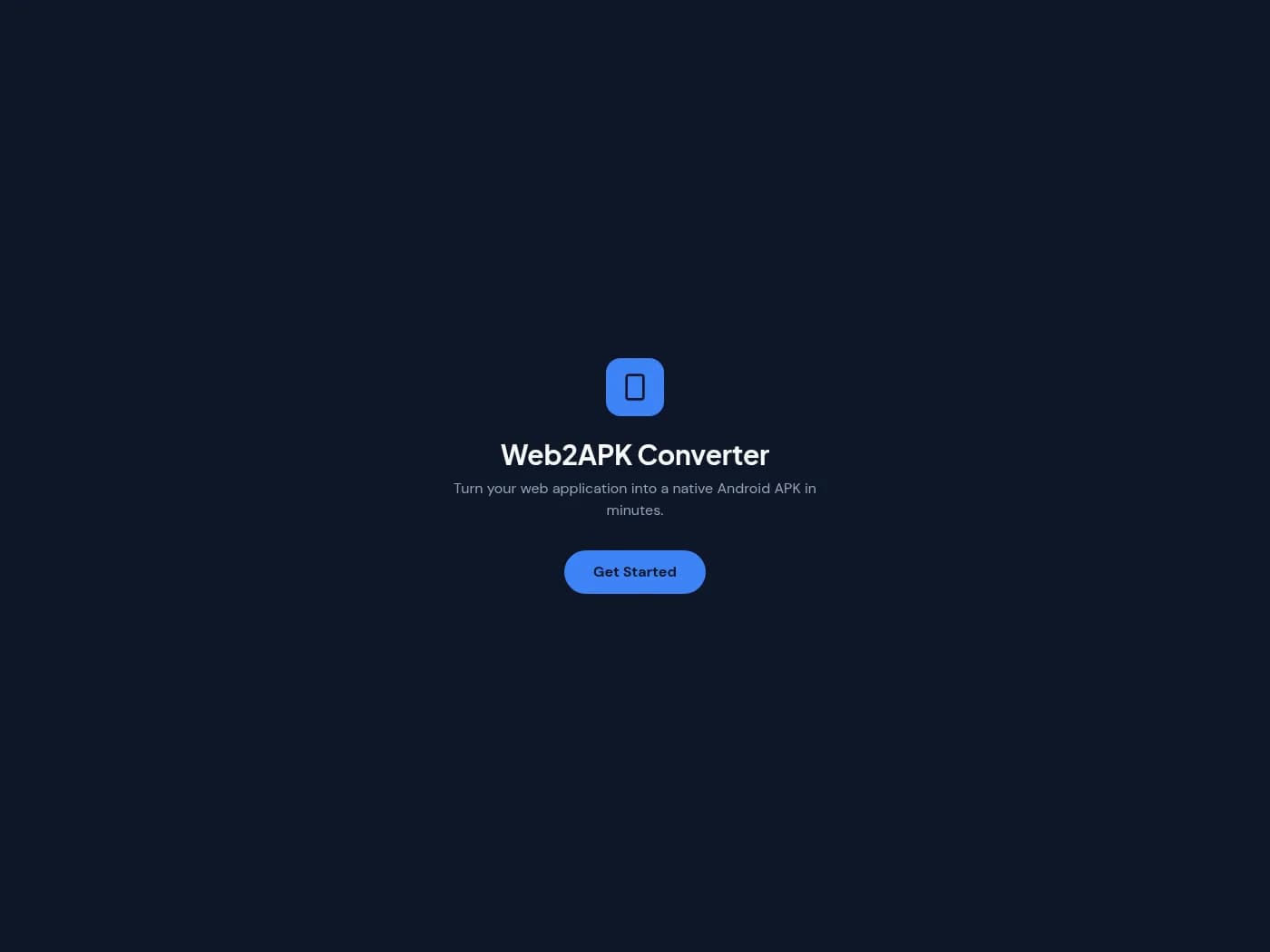 Web2APK Converter