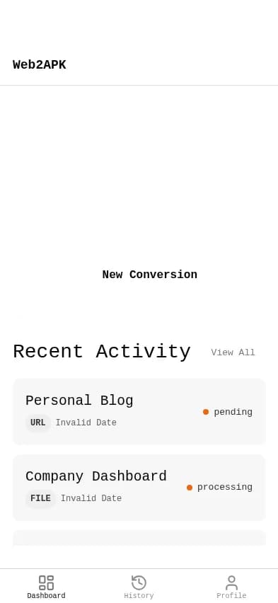 Web2APK Converter