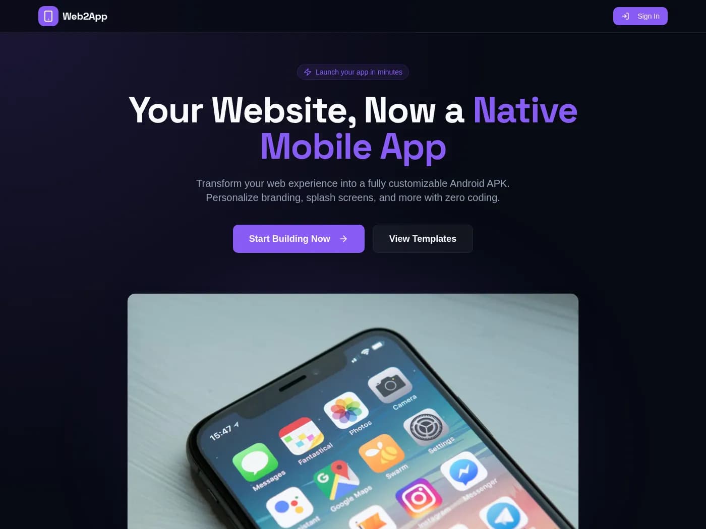 Web2App Builder