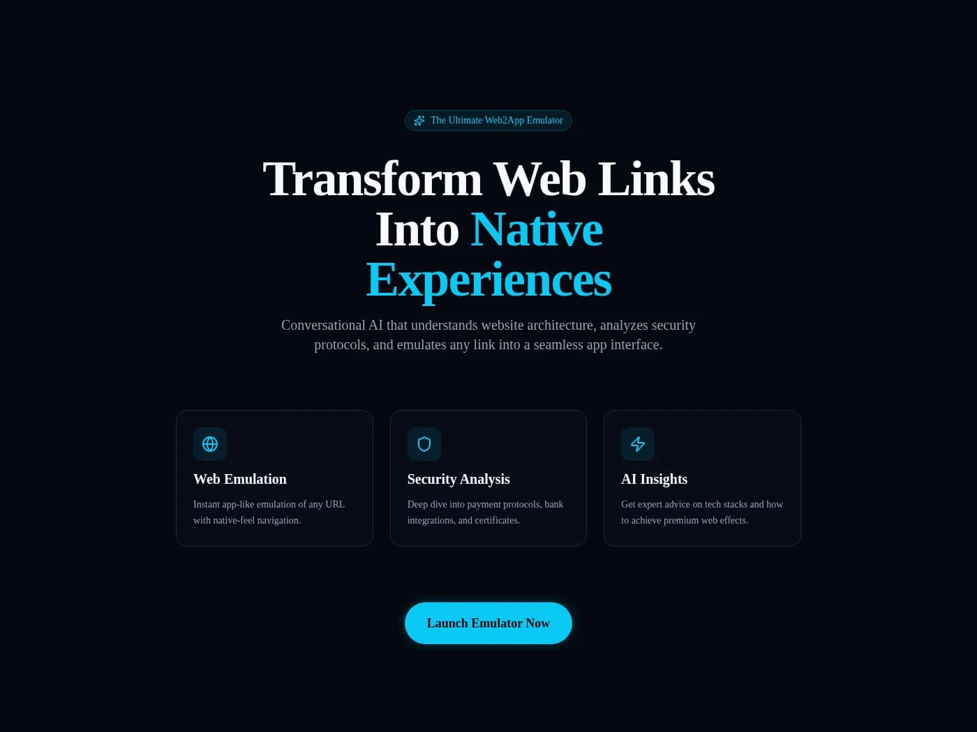Web2App Emulator