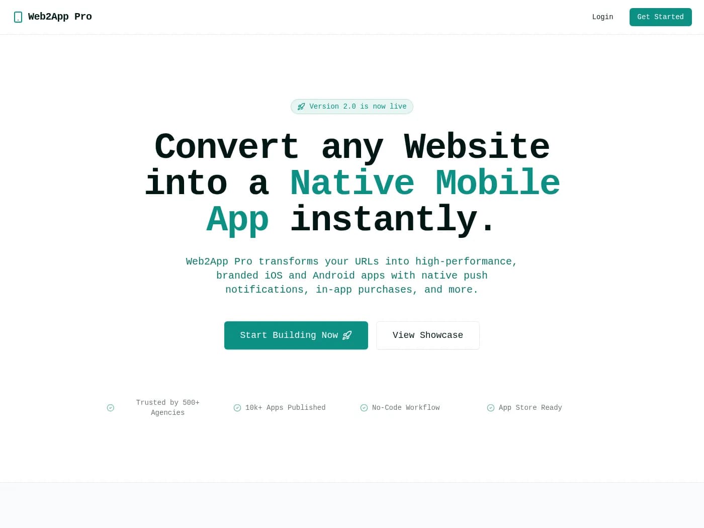 Web2App Pro