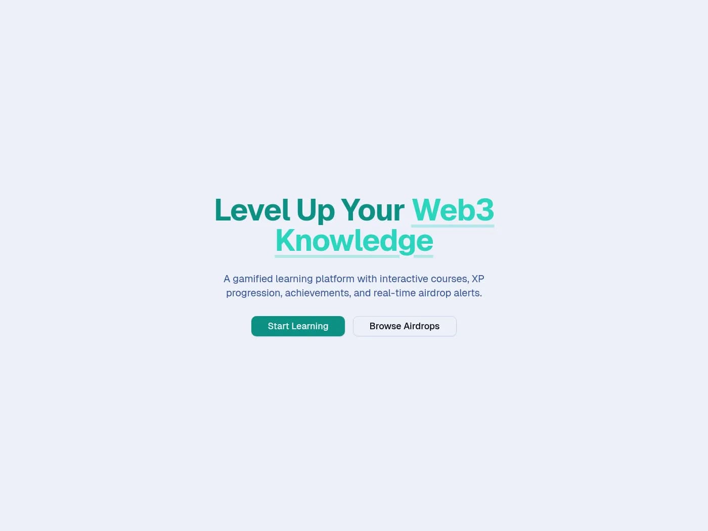 Web3 Gamified Learning