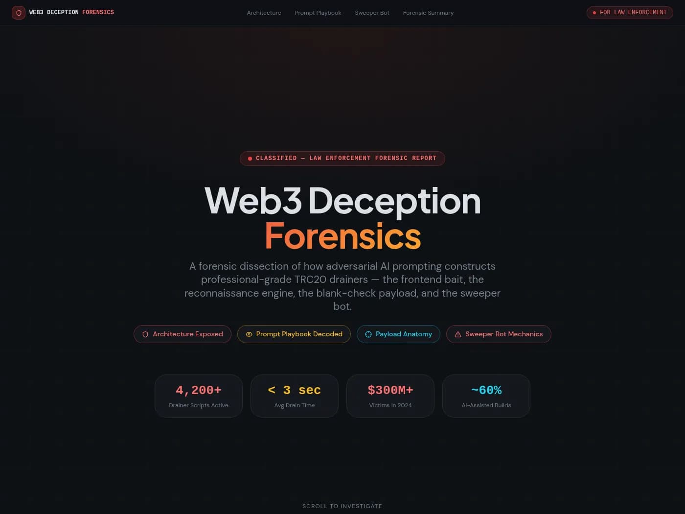 Web3 Deception Forensics