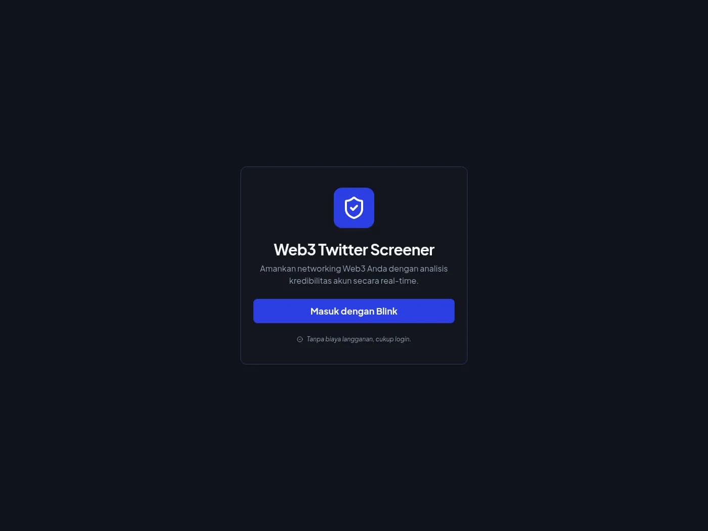 Web3 Twitter Screener