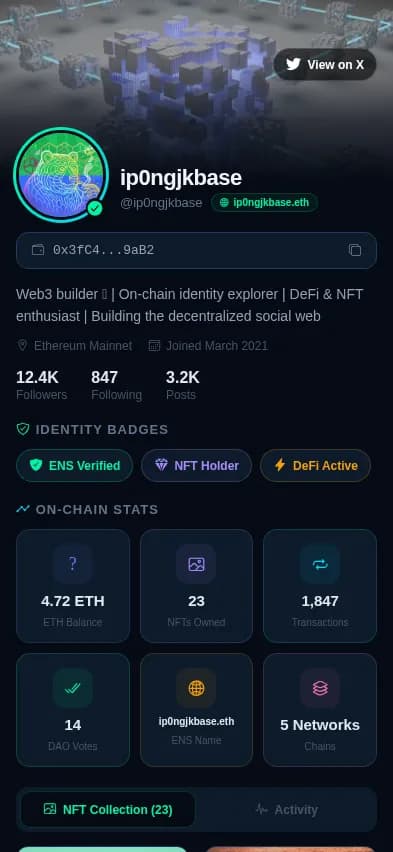 Web3 Profile Portal