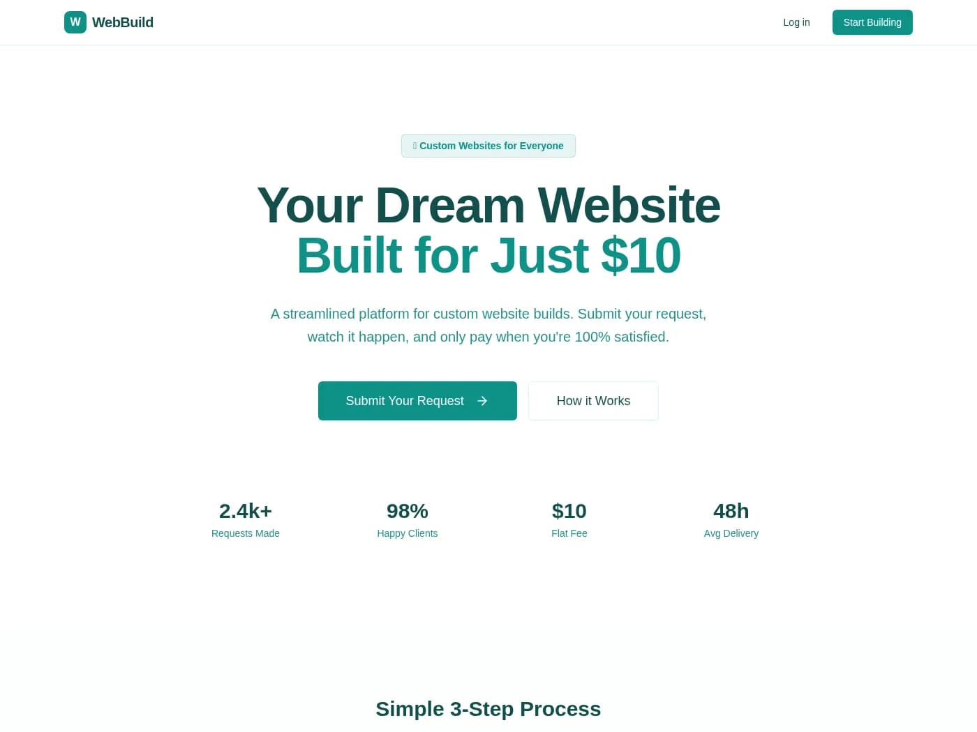 WebBuild Request App