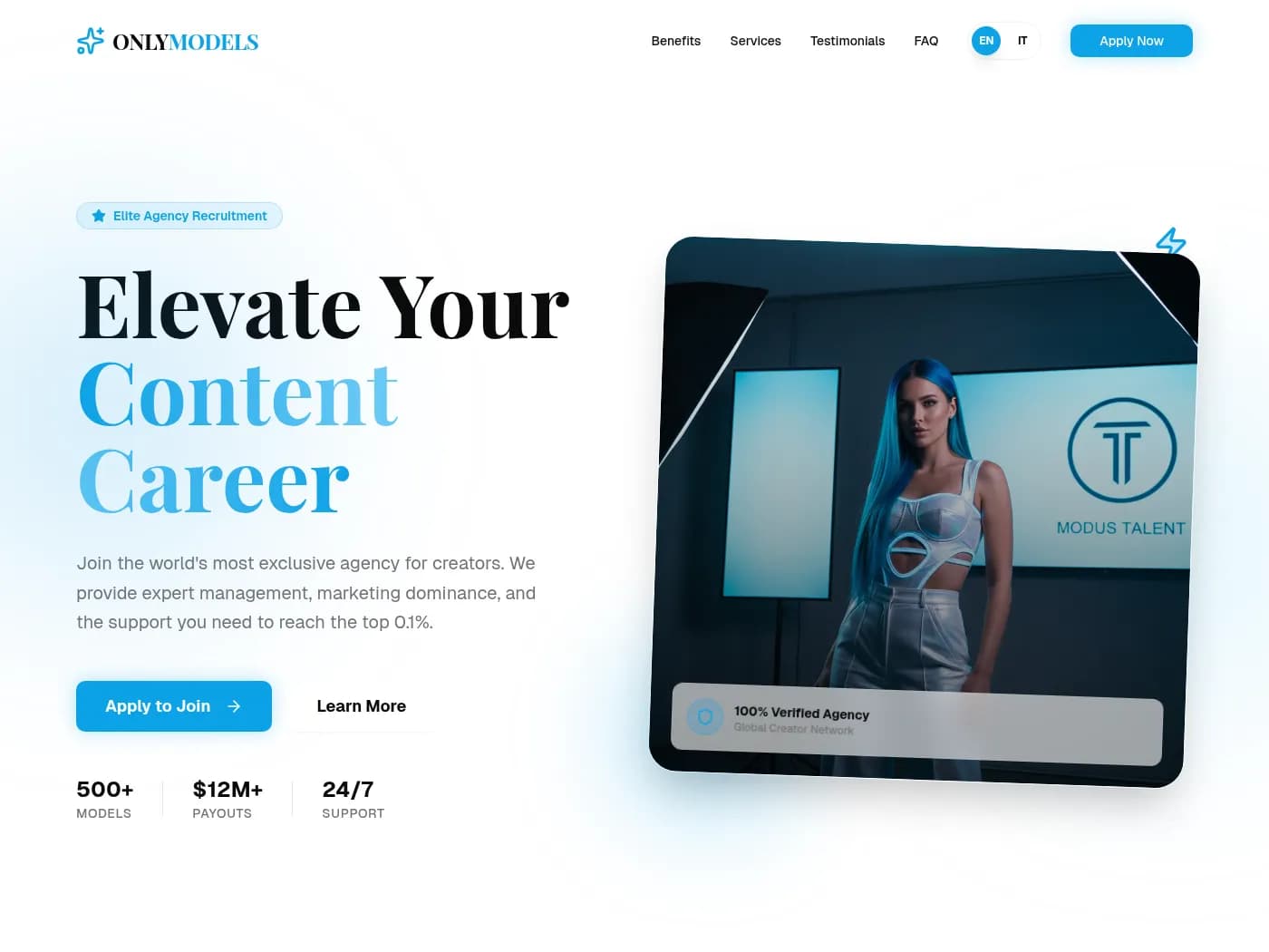Model Scout Agency Web