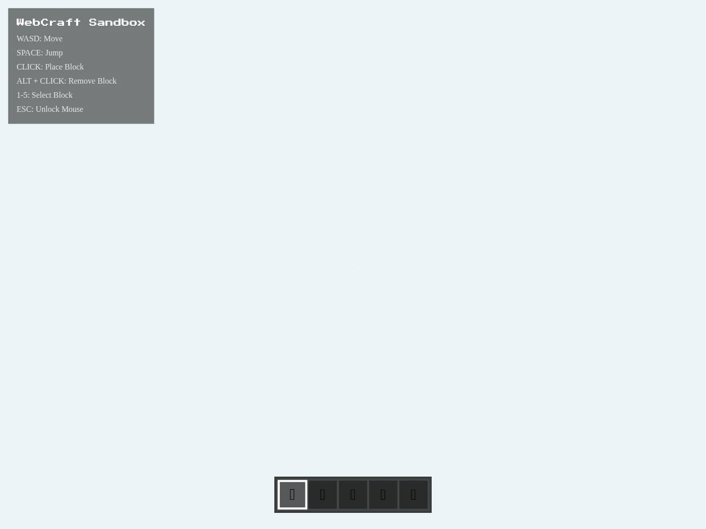 WebCraft Sandbox