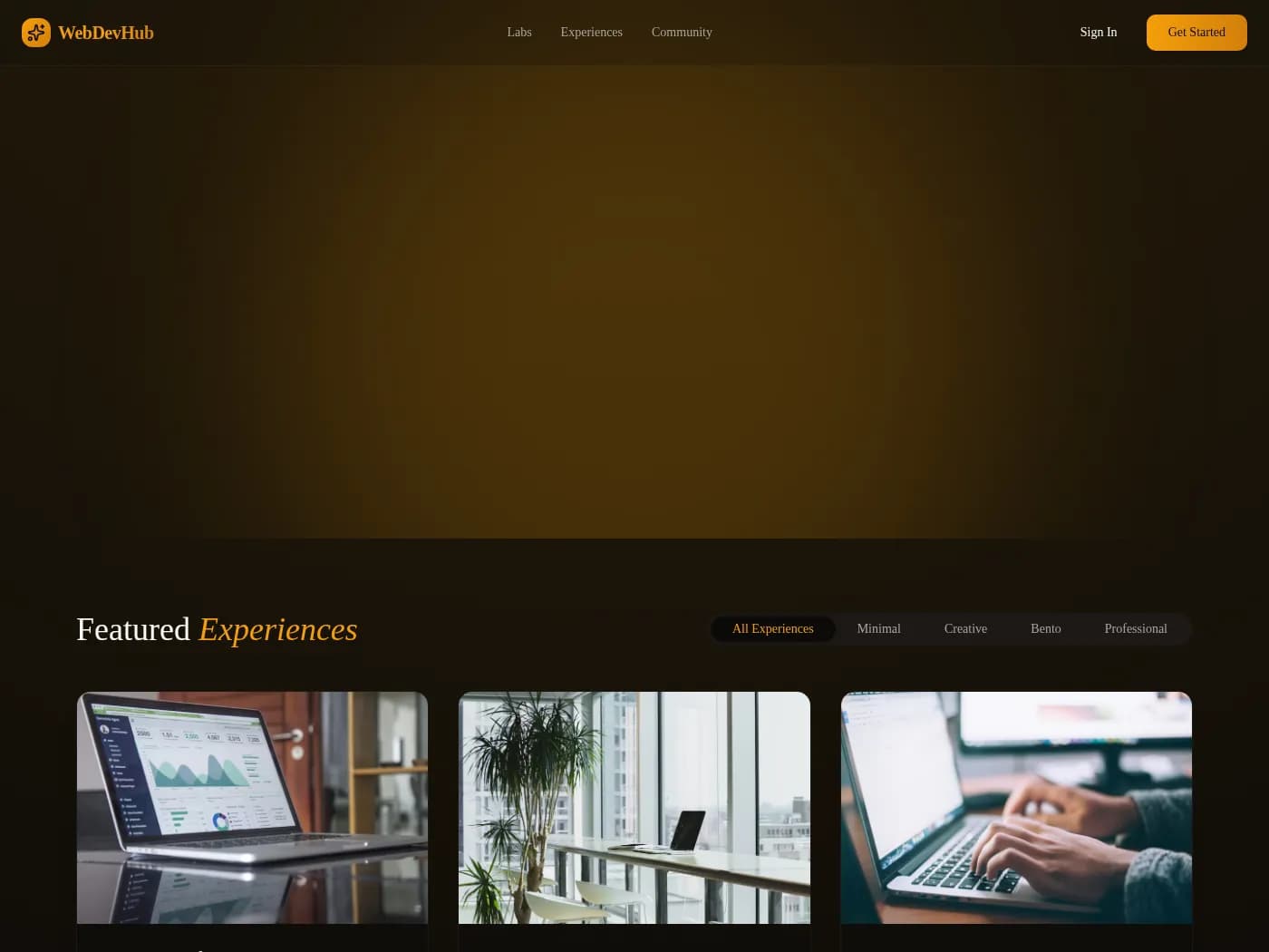 WebDevHub Clone