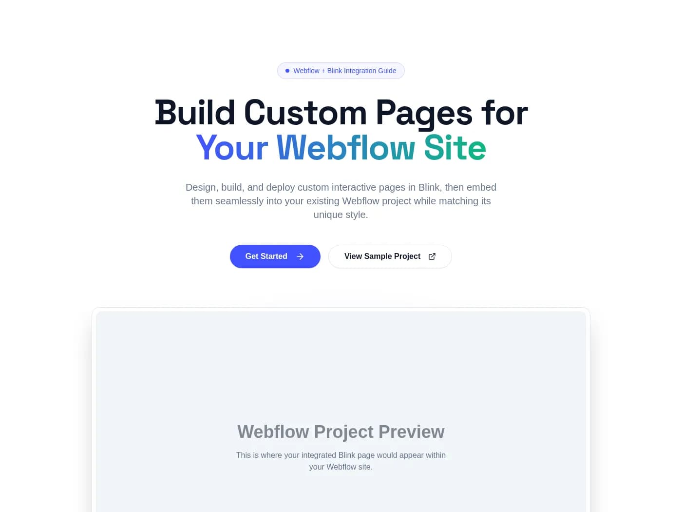 Webflow Integration Guide