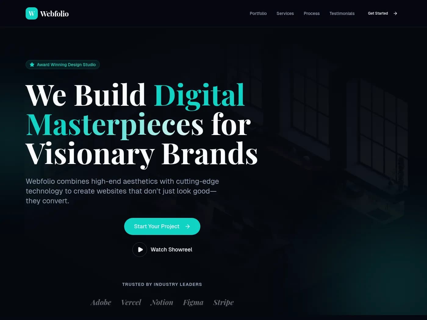 Webfolio Landing Page