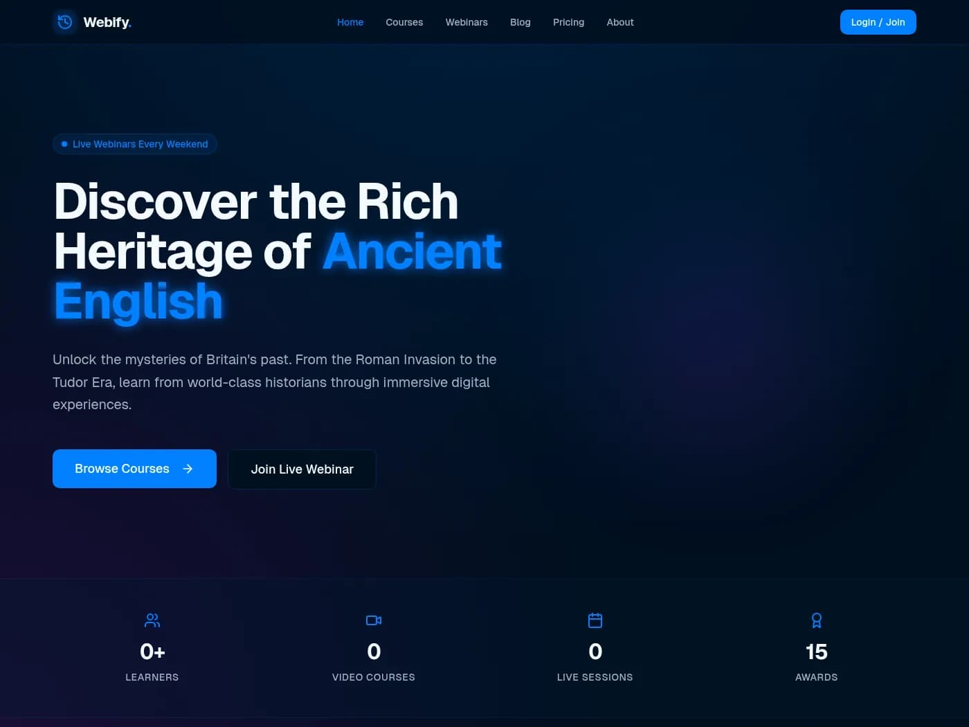 Webify: Ancient English Academy