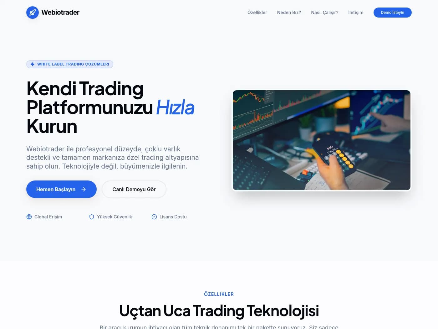 Webiotrader White Label Site