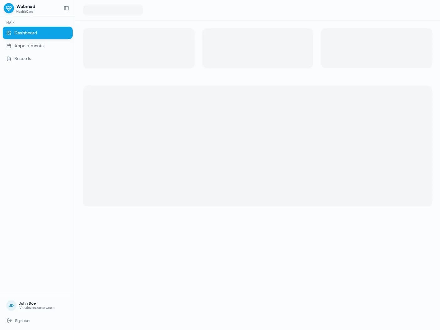 Webmed UX Prototype
