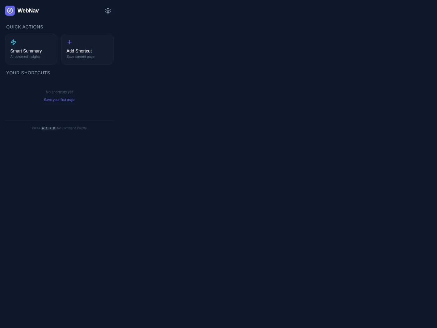 WebNav Browser Extension