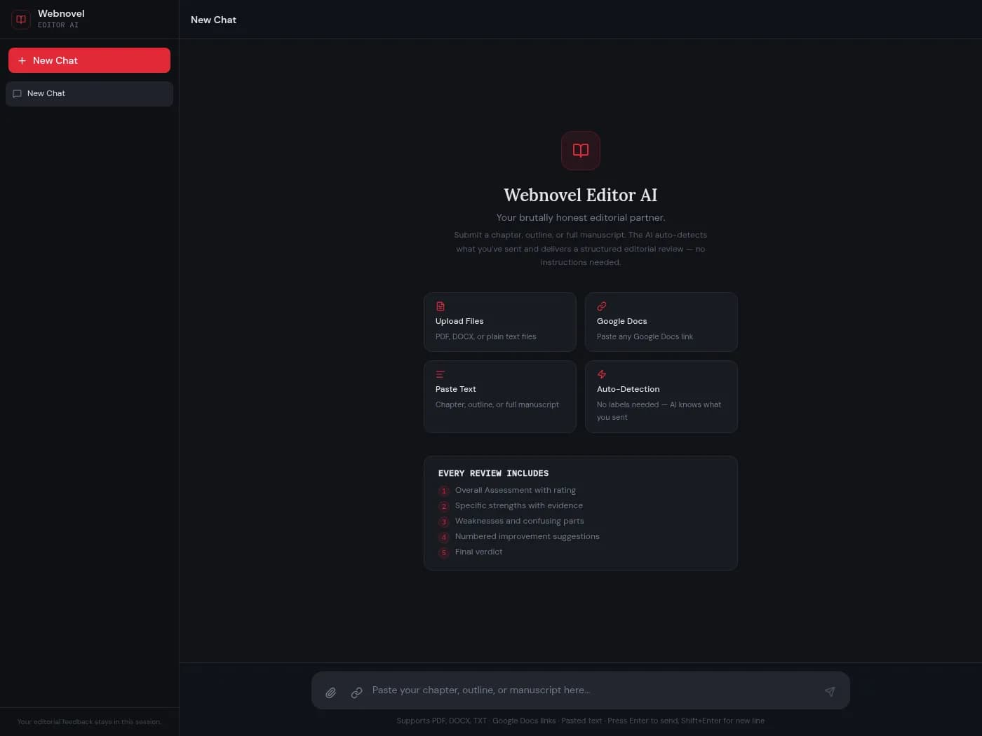 Webnovel Editor AI
