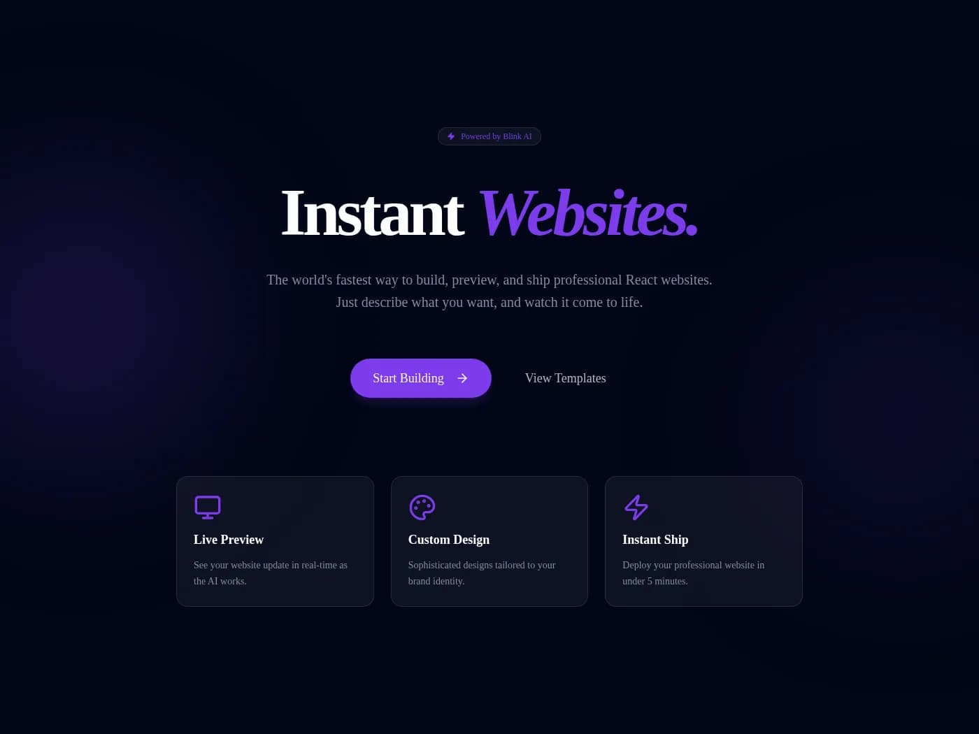 Instant Website Builder