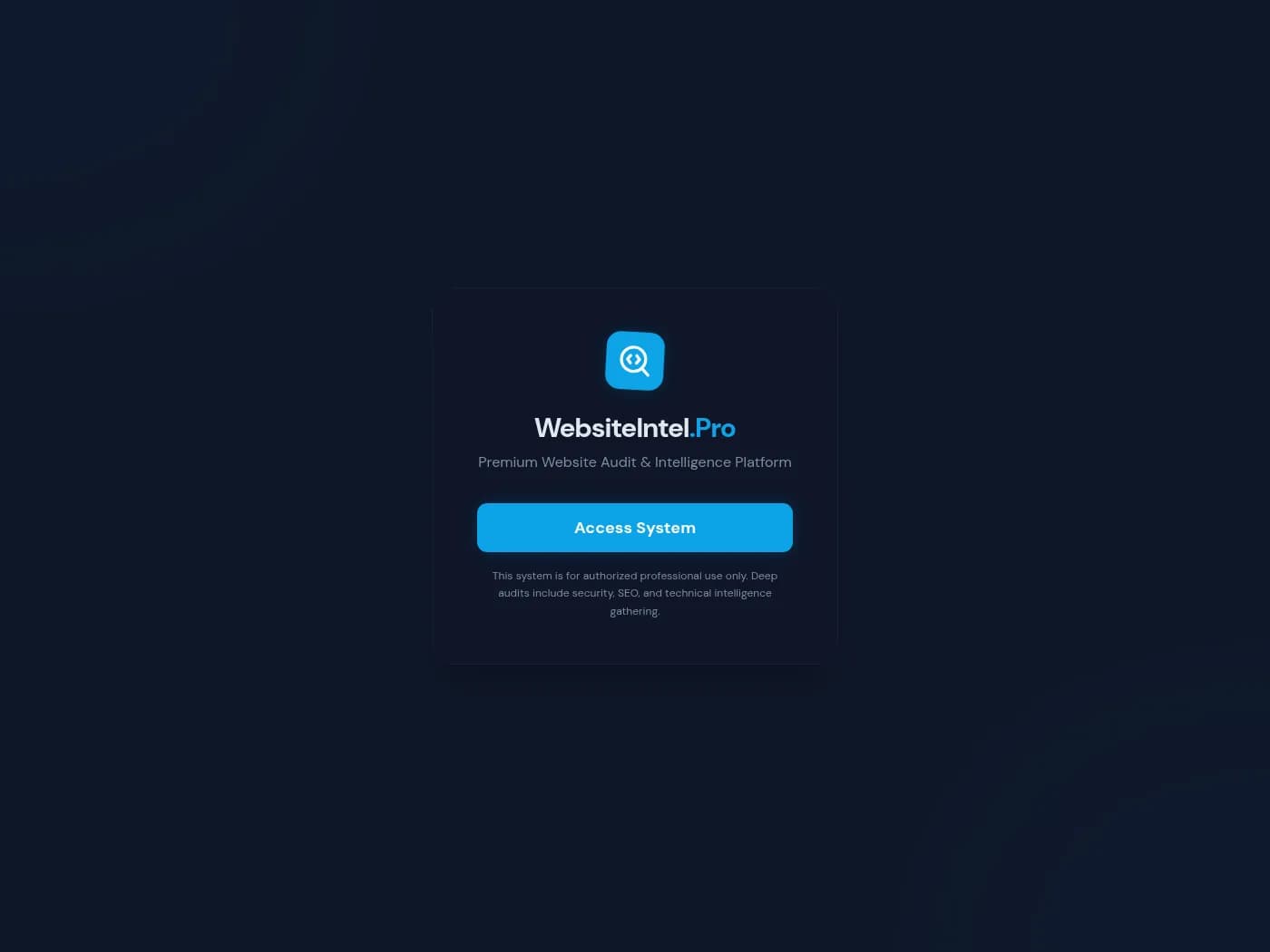 Website Intelligence Pro